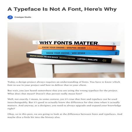 Typeface Vs Font : Comprehensive Guide to What You Should Know About ...