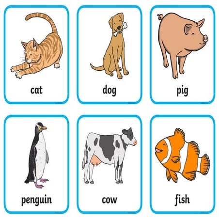 Au t-3967-animal-cards ver-1 | PDF