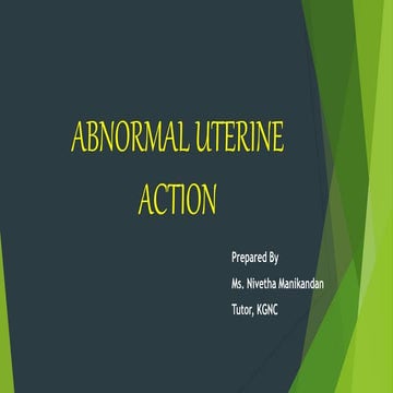 Abnormal Uterine Action | PPTX