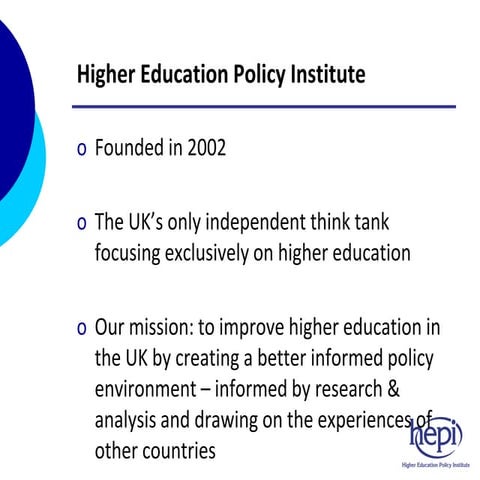Higher Education Policy Institute | PDF