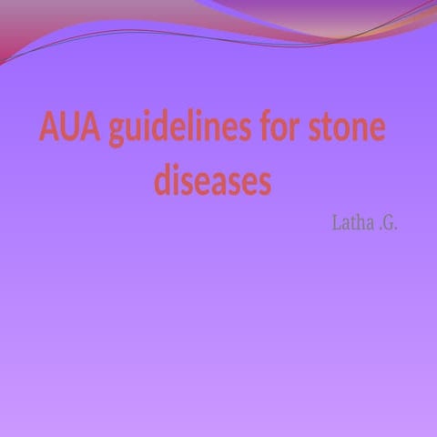 Ureteroscopic lithotripsy (URSL) | PPTX