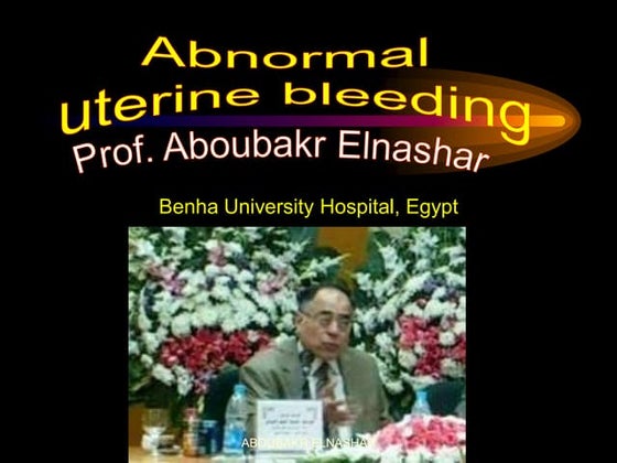 PALM-COEIN Classification of AUB (Abnormal Uterine Bleeding) | PDF