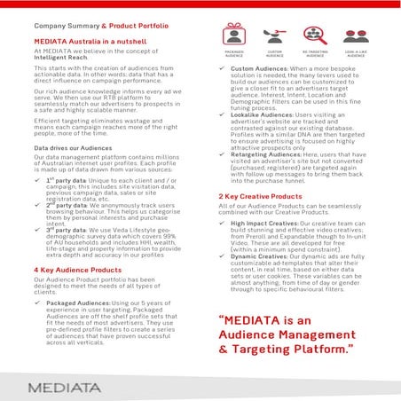 Copywriting and Design for Sales One-Sheeter | PDF