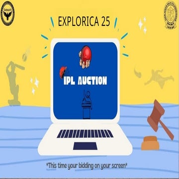 indian premiere league auction Ppt can be used in games or ...