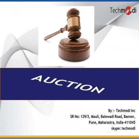 Auction presentation | PDF