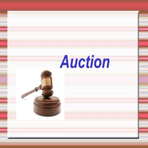 Auction - present simple | PPT