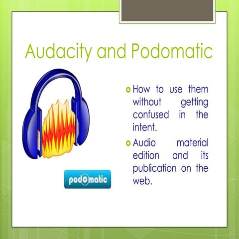 Audacity tutorial | PPT