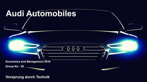 Audi | PPTX | Automotive Industry | Industries