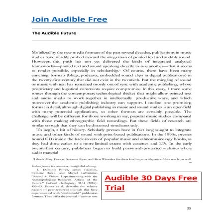 Amazon Audible Feature | DOCX