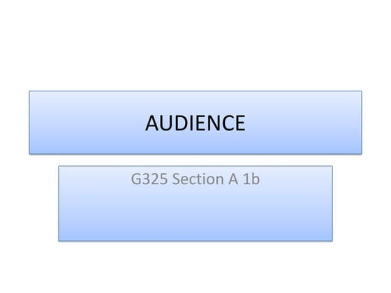 Audience positioning | PPT