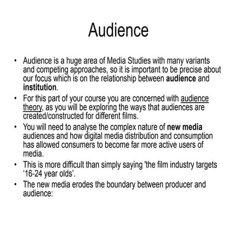 Audience | PPT