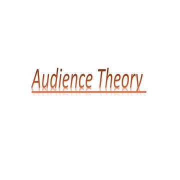 GCSE Audience theories_The uses and gratifications theory | PPTX