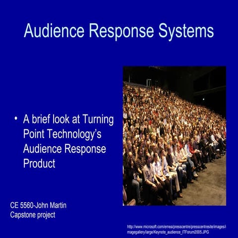 Audience Response sytems tutorial | PPT