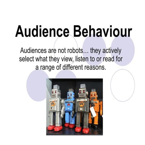 Audience behaviour | PPT