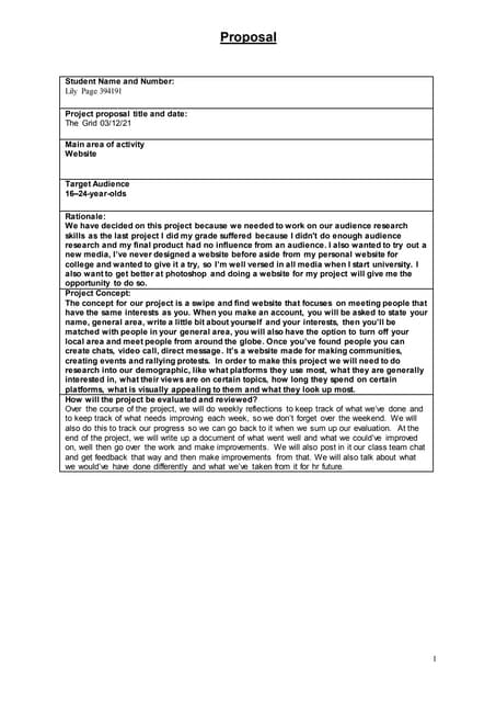 The Grid Audience Proposal | PDF