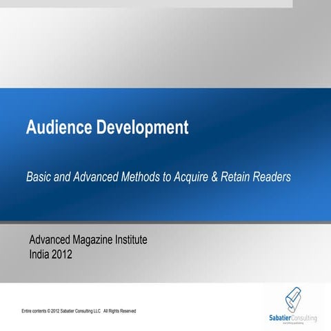 Audience Development | PPT