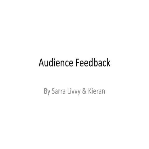 Audience feedback | PPTX