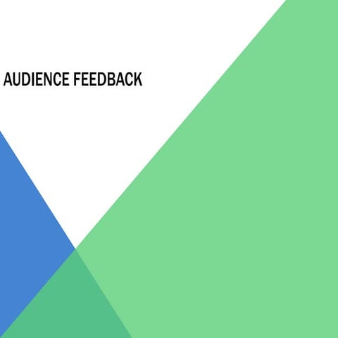 Audience feedback for Music Video | DOCX