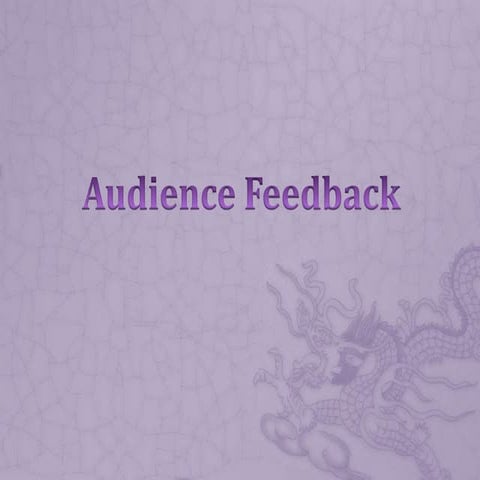 Audience Feedback (1) | PPTX