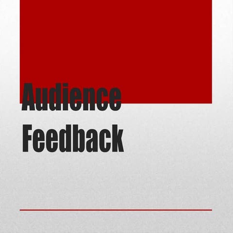 Audience feedback | PPTX
