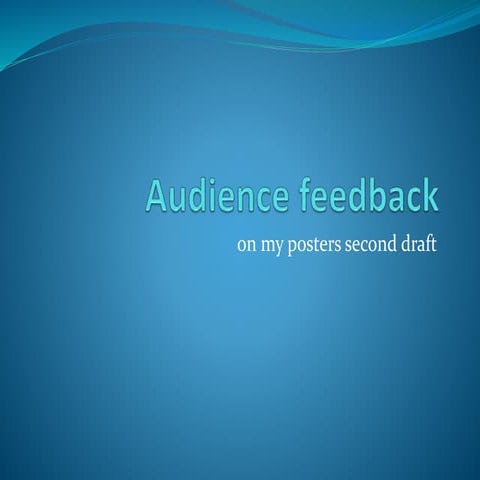 Audience feedback | PPT