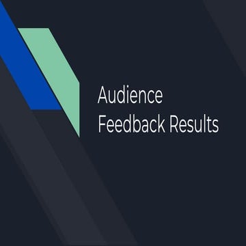 Audience feedback questionnaire | DOCX