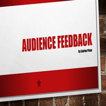 Audience Feedback | PPT