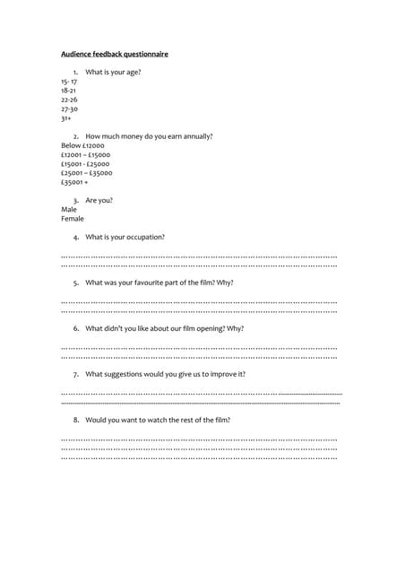 Questionnaire english for activists | PDF