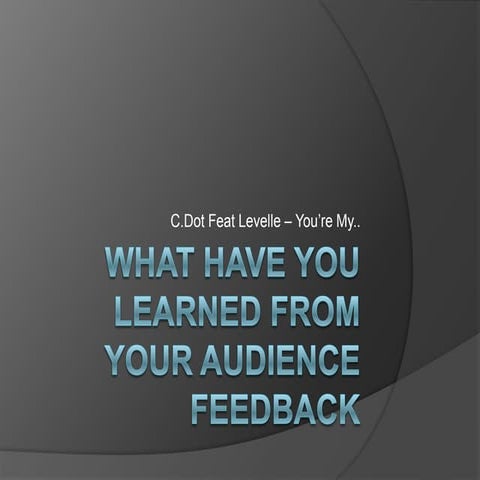 Audience Feedback Response | PPTX
