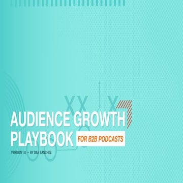 Audience Growth Playbook | PDF