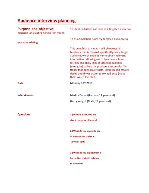 5.Target Audience Research Explanation | PDF