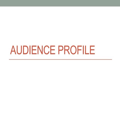 Audience profile | PPTX