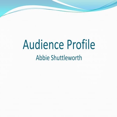 Audience profile | PPT
