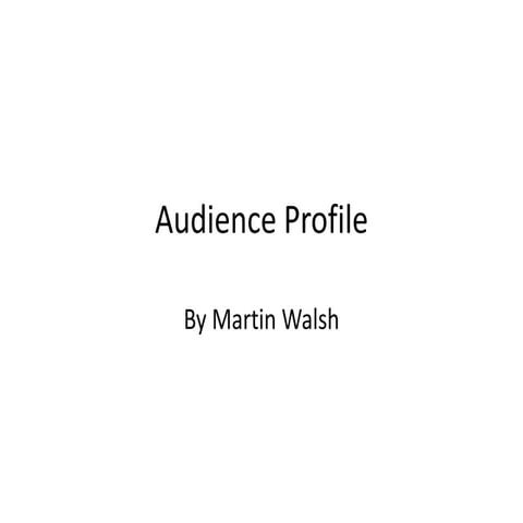 Audience profile | PPTX