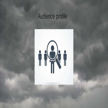 Audience Psychographics & Demographic profile | PPTX