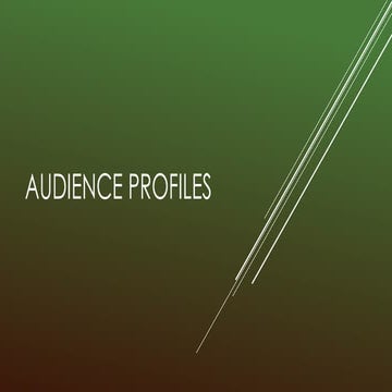 Audience profiles | PPTX