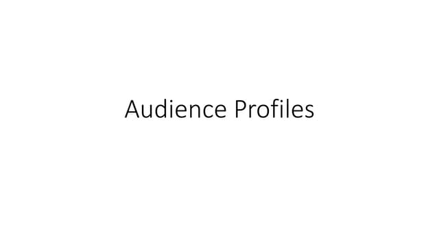 Target Audience Overall Profile | PPTX