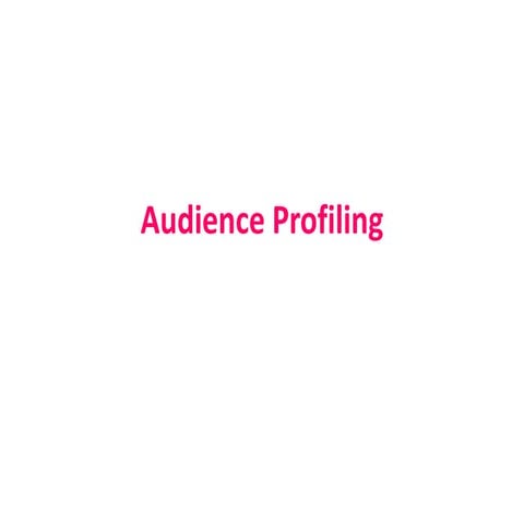 Target audience analysis | DOCX