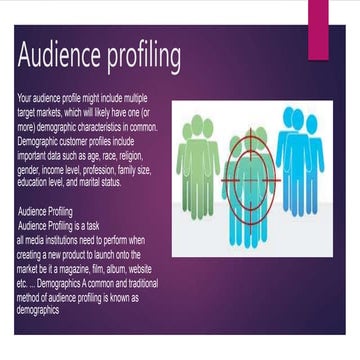 Audience profiling | PPTX