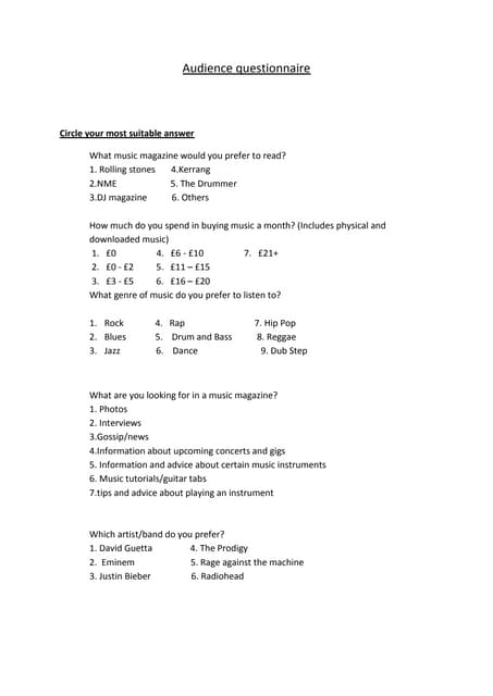 Quantitative questions on festivals | PDF