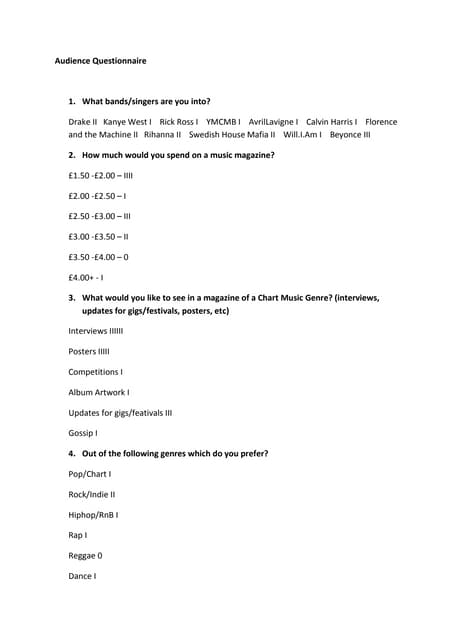 Questionnaire | DOCX