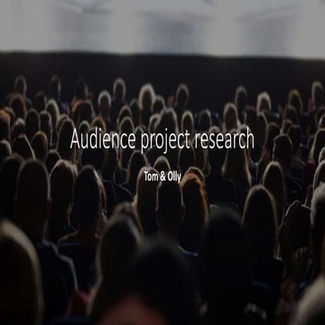 Audience research | PPTX