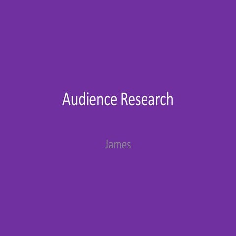 Secondary Target Audience Research | PPTX