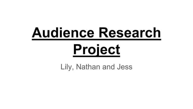 Minecraft Audience | PPTX