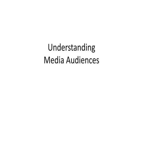 Media audiences | PPS