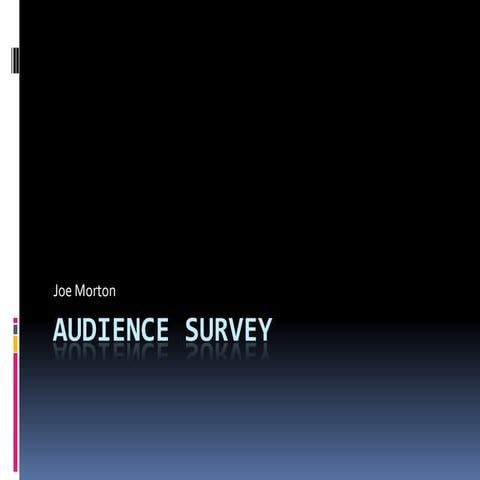 Audience Survey | PPT