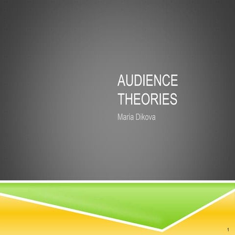 Audience and media effects theories | PPTX
