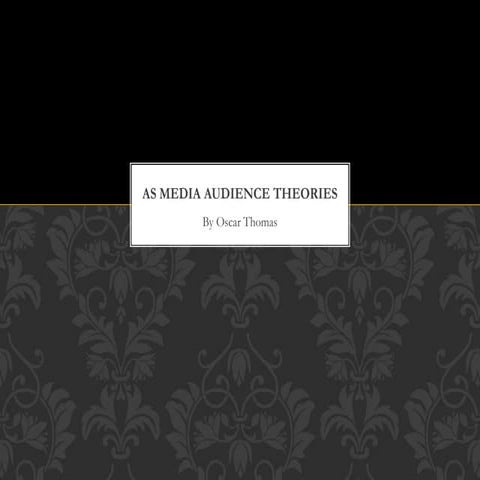 Audience theories | PPT
