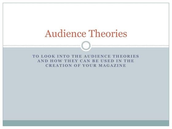 Audience theories | PDF