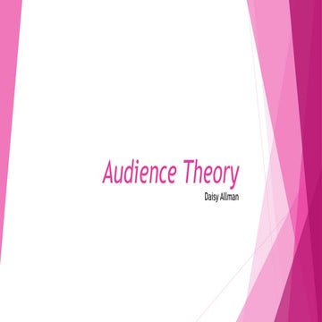 Audience theory | PPTX